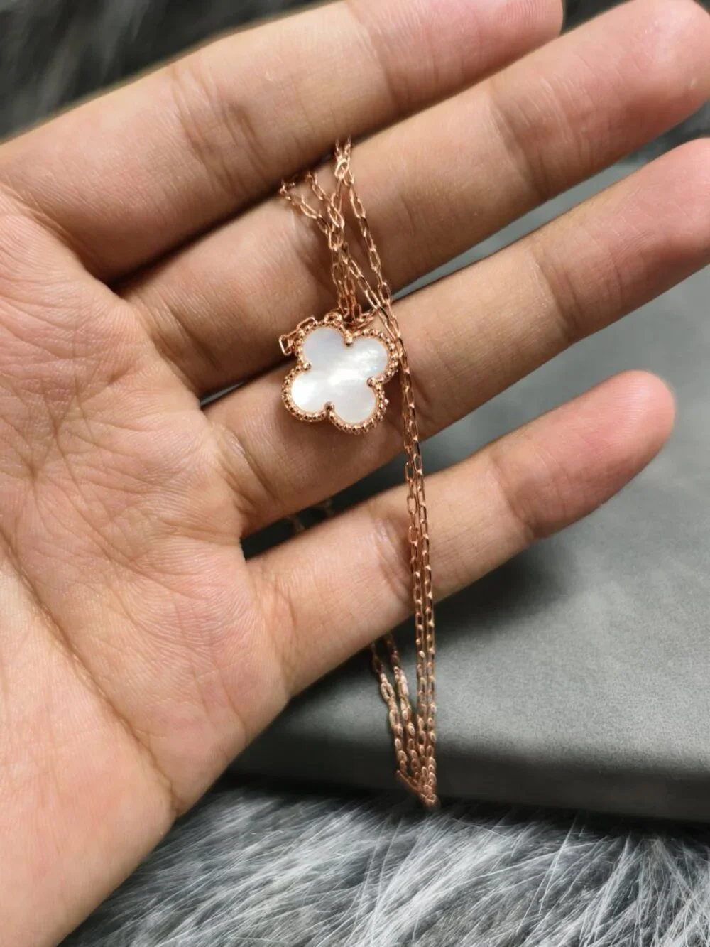 None | Jewelry | Van Cleef Arpels White Motherofpearl Fourleaf Clover ...